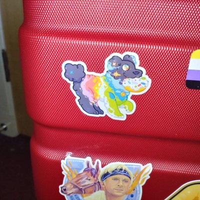 Aceflux Pride Stickers Shark, Dog, Cat Designs Holographic Sticker for ...