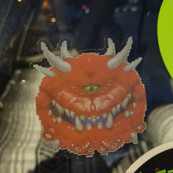 DOOM Classic Cacodemon Sticker: Kiss-cut Stickers, Multiple Sizes - Etsy