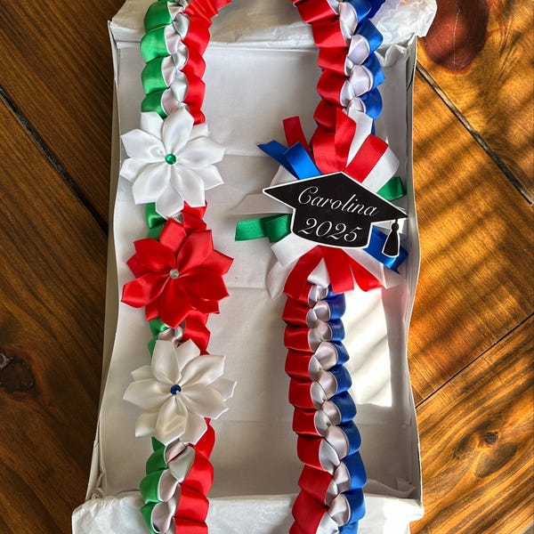 Graduation Open Lei Double Braided With Character - Etsy