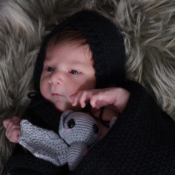 Bat Rattle, Goth Baby, Crochet, Bat Nursery, Alternative Style ...