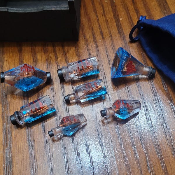 Terrarium Dice Flower Dnd Sharp Edges Dice Set, Plant Druid Dice ...