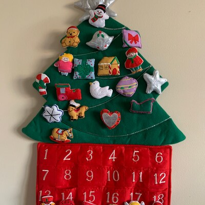 Christmas Tree Fabric Advent Calendar - Etsy