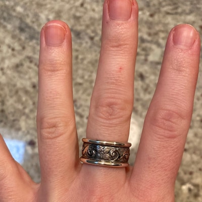 Sterling Silver Ring Wide Wave Ring the Great Wave off Kanagawa Ring ...