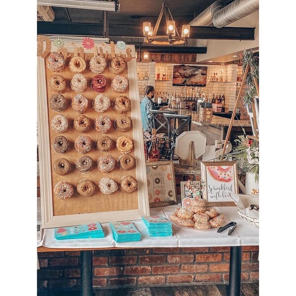 Donuts Banner, Glitter Donuts Sign, Donut Bar Banner, Donut Station ...