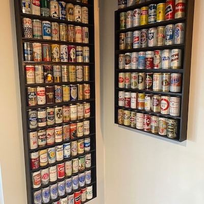 Custom Handmade Beer Can Display Shelf. - Etsy