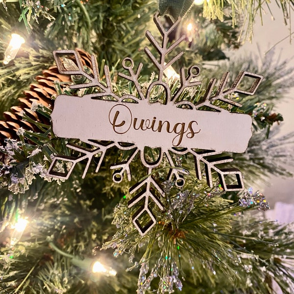 Snowflake Signs & Ornaments - Includes Assemble Version - Laser Cut ...