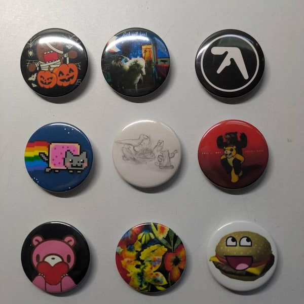 Aphex Twin 1 1/2" Pinback Buttons (custom Made) - Etsy