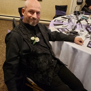 ARISTOCRAT VEST Black Tapestry - Etsy Australia