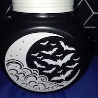 BATTY SKELETON | Spooky Vinyl Bumper Decal | Gothic Car Accessories ...