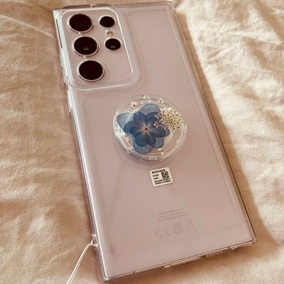 Real Forget-me-not Flower Phone Grip Holder Handmade Real - Etsy