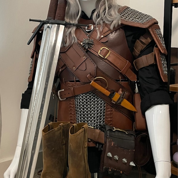 Ursine Armor Leather Baldric Witcher Inspired Bear School Gear Leather ...