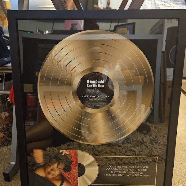 Personalized Plaque, Custom Plaque, Vinyl Record Plaque, Framed Poster ...