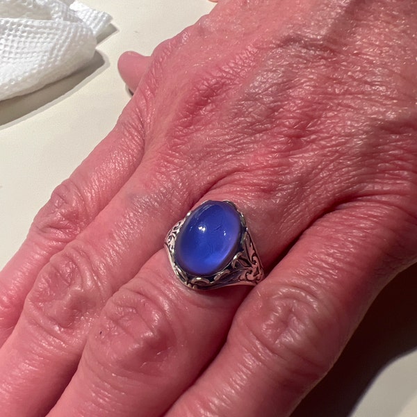 Mood Ring, Color Changing Mood Stone, Vintage Inspired Mood Jewelry ...