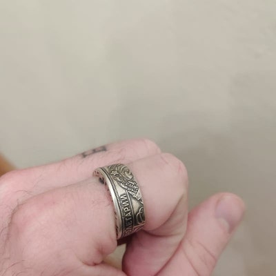 Coin Ring USSR, Ruble1924, Russian Souvenir, Silver Coin Ring, Ussr ...