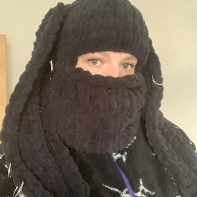Balaclava Long Bunny Ears Balaclava Mask Balaclava Ear - Etsy