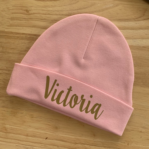 Personalized Newborn Hat, Personalized Baby Gift, Boy Newborn Hat ...