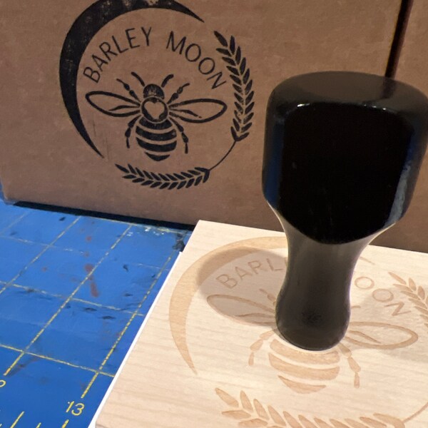 Large Custom Stamp 4 5 6 7 or 8 Custom Logo Stamp Custom Rubber Stamp ...