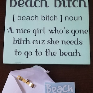 Funny Beach Sign, Beach Gift, Beach Decor, Beachy Sign, Beach Wood Sign ...