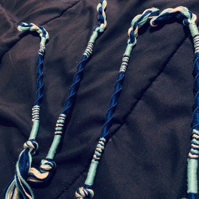TZITZIT Sephardic or Ashkenazi Set of 4 in 100% Cotton or Linen INDIGO ...