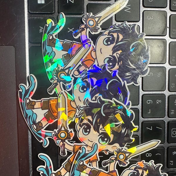 Perseus Jackson - Chibi Digital Printable Design SVG and PNG Files ...