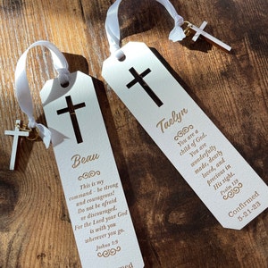 Personalized Engraved Wood Bookmark, Personalized Christian Gift, First ...