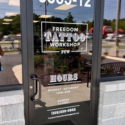 Customizable Window Decal / Your Company Name or Logo Storefront Vinyl ...