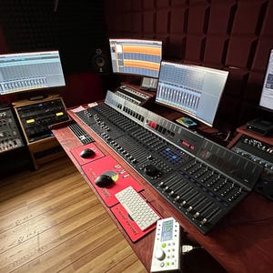 Recording Studio Desk 12RU Workstation Cabinet Grade Birch Plywood With ...