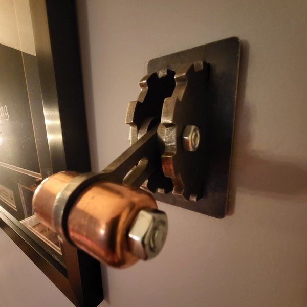 Steampunk Industrial Light Switch Cover With Lever and Copper Handle ...
