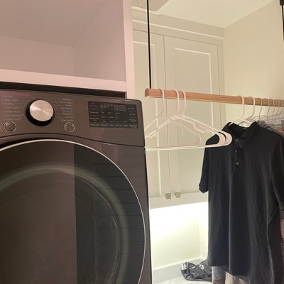 Hanging Clothes Rack Sm Natural Modern Garment Racks - Etsy UK