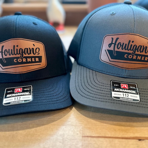 Leather Patch PAPA Hat, Father's Day Gift, Christmas, Grandparent's Day ...