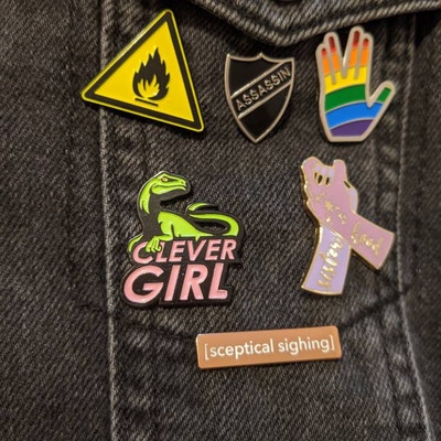 Clever Girl Enamel Pin - Etsy Australia