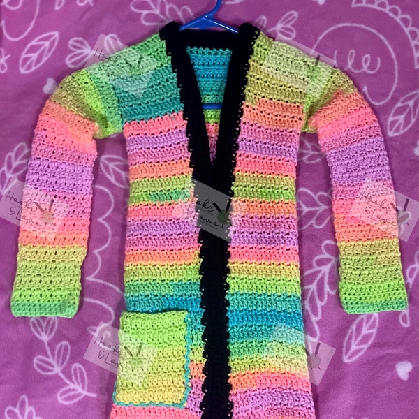Crochet Pattern: Aurora Cardigan for Girls, Crochet Cardigan Pattern ...