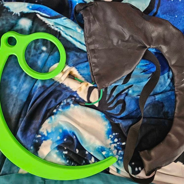 Wooden Buugeng UV Active Arctic Cyan, S Staff Handmade Flow Art Props ...