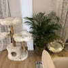 Wooden Cat Tree Tower, Wood Floral Cat Trees, Modern Cat Tree, Cat ...
