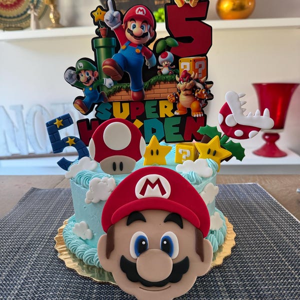 Yoshi Cake Topper Yoshi Birthday Cake Decorations Crafted World, Edible ...