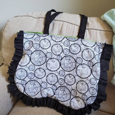 Ruffle Big Shoulder Bag, Shopper Bag Sewing Patternojbg0001 PDF A0,A4 ...