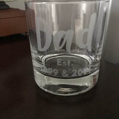 Daddy Whiskey Glass Whiskey Glass Rocks Glass Gift for Dad Gift for New ...