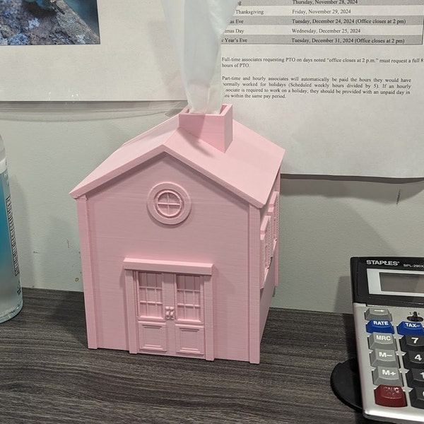 Pink Tissue Box House (tissue Box Cover, Living Room, Bedroom, Bathroom ...