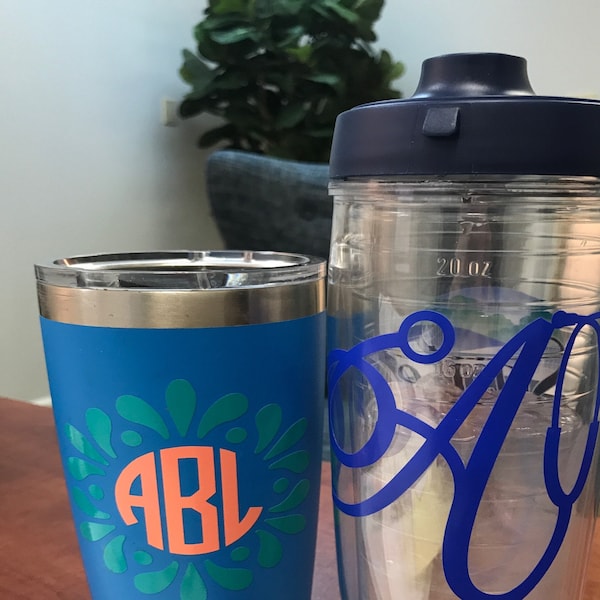 Yeti Monogram Decal - Yeti Decal - Monogram Decal Yeti - Monogram Decal ...