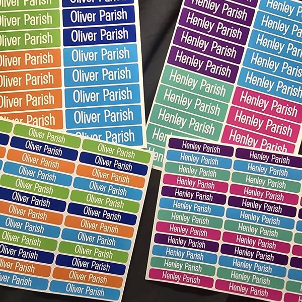 Clothing Tag Labels - Daycare Labels - Dishwasher Safe Name Labels ...