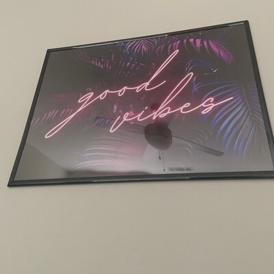 Neon Wall Art Print, Neon Effect Art Print, Customised Neon Prints ...