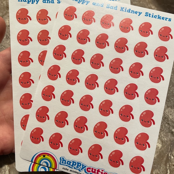 42 Cute Kidney Planner Stickers - Etsy