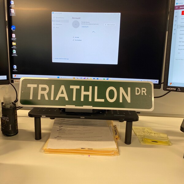 Triathlon, Triathlon Sign, Triathlon Fan, Triathlon Participant ...