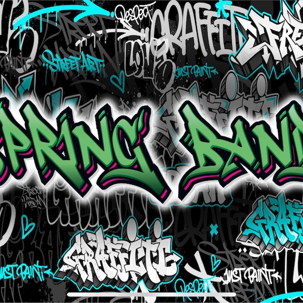 Customized Graffiti, Street Art Style Name, Customized Graffiti Poster ...