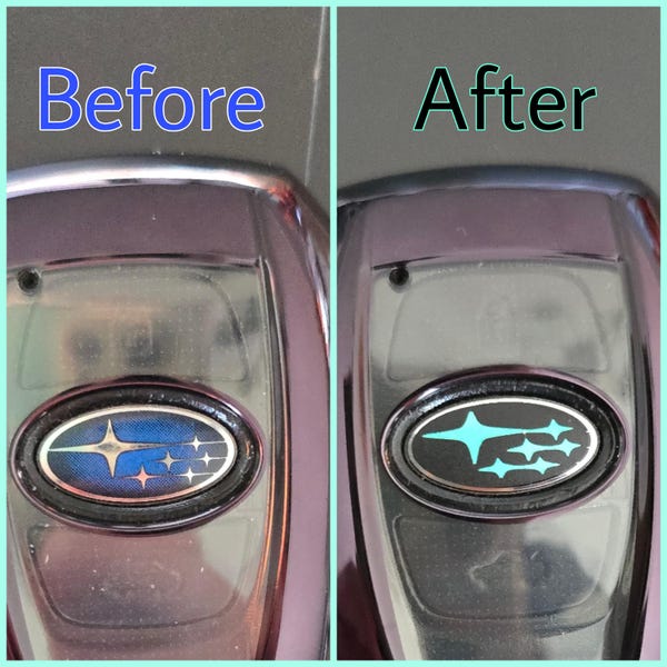 Set of 2 Key Fob Emblem Overlay Decals - Precision Cut - Any Colors ...