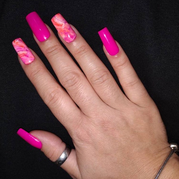 Colorful Disaster | Press on Nails - Etsy