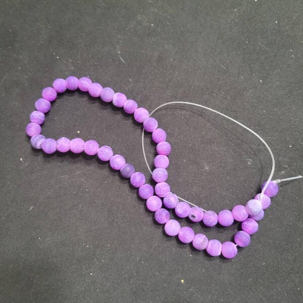 Purple Color Selenite Loose Cat's Eye Smooth Round Gemstone Beads 6mm ...