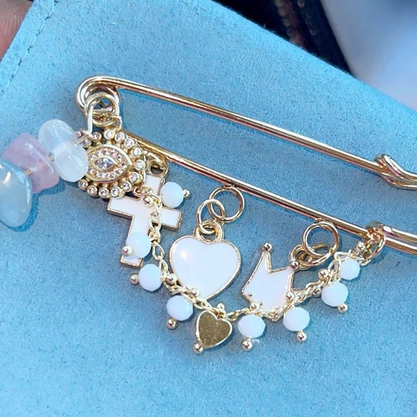 Baby Pregnancy Protection Pin | Diaper Bag Charm | Keychain | Seguro De ...