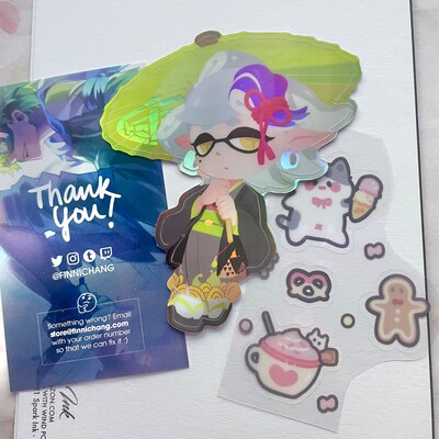 Splatoon Idols Holographic Vinyl Sticker - Etsy