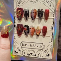 Starfall Acotar Inspired Press on Nail Set - Etsy Canada